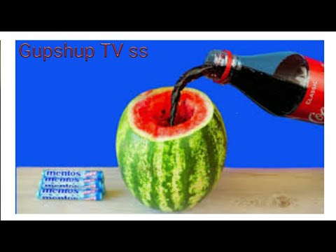 Experiment : Watermelon with Coca cola - YouTube
