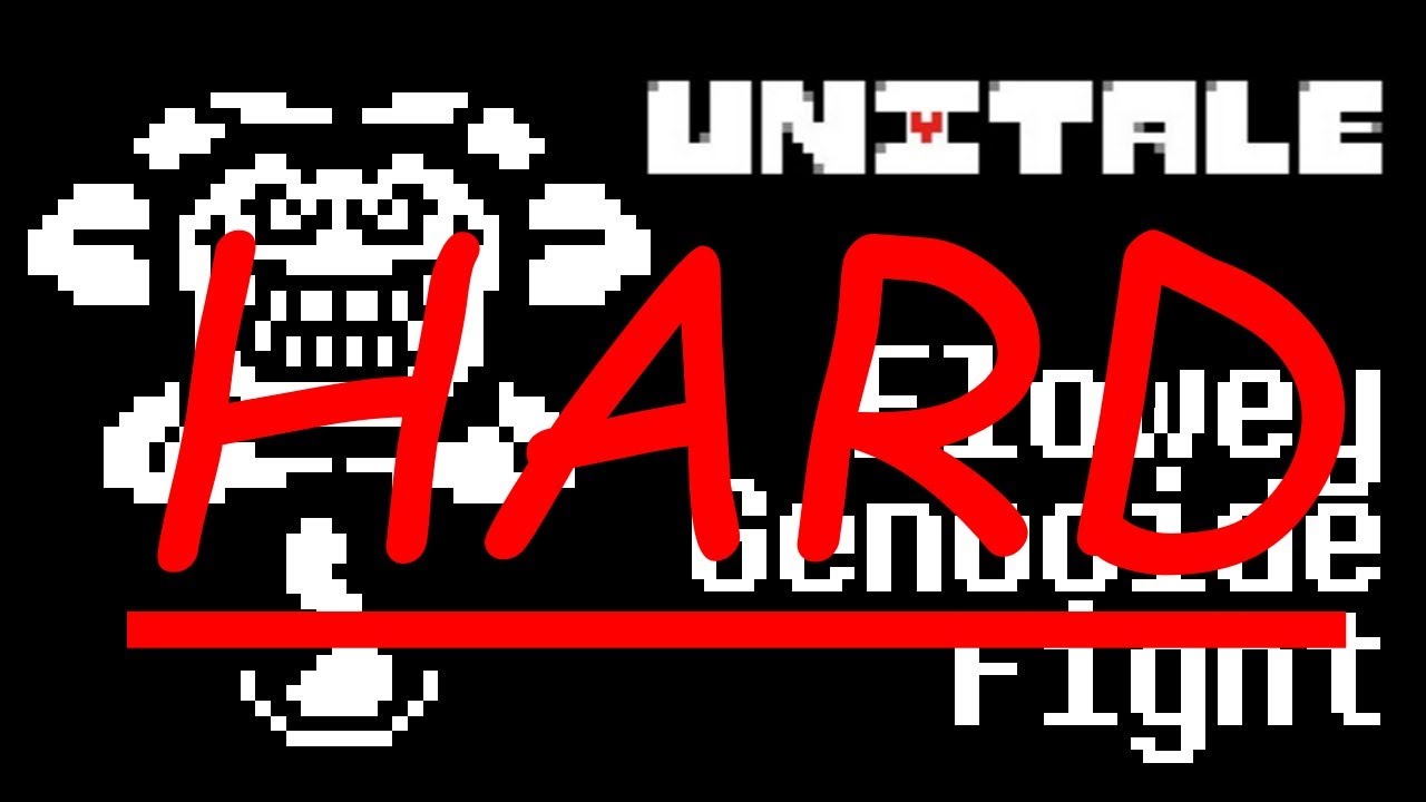 Genocide Flowey HARD MODE Unitale - YouTube