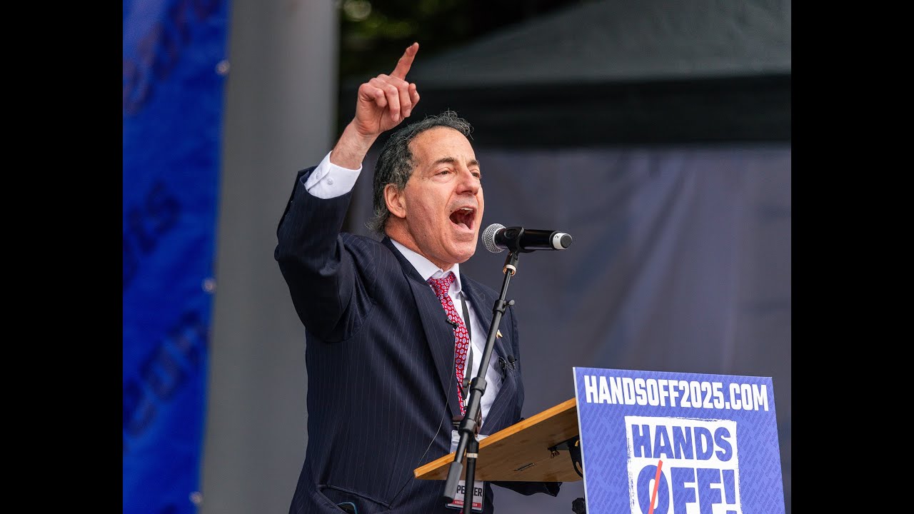 Representative Jamie Raskin Speaks at the Hands-Off Rally in DC, April ...