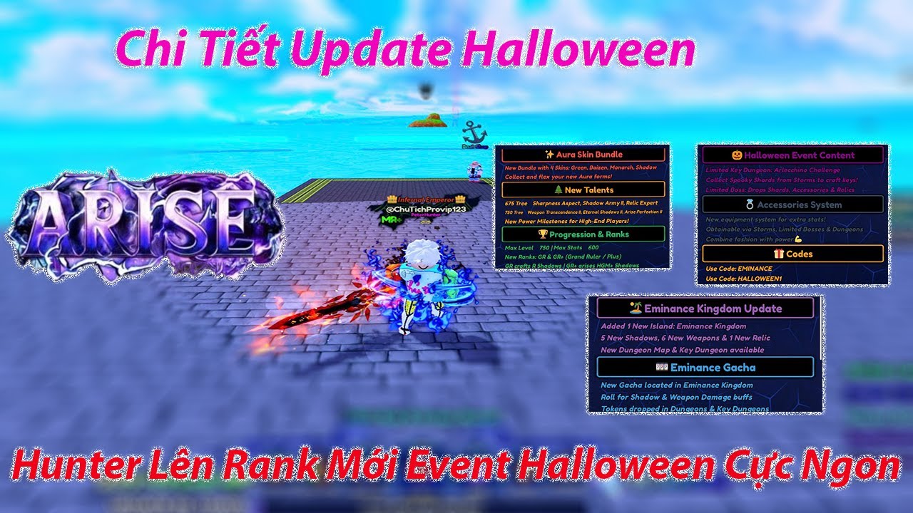 Arise Crossover- Chi Tiết Update Halloween Hunter Lên Rank Mới Event ...