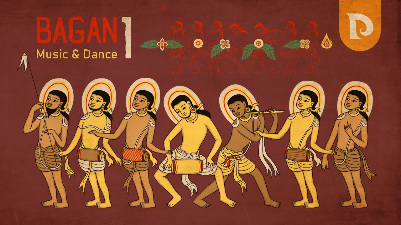 Bagan Music and Dance Mural Painting -1 (ပုဂံခေတ်နံရံပန်းချီ ရေးဆွဲနည်း ...