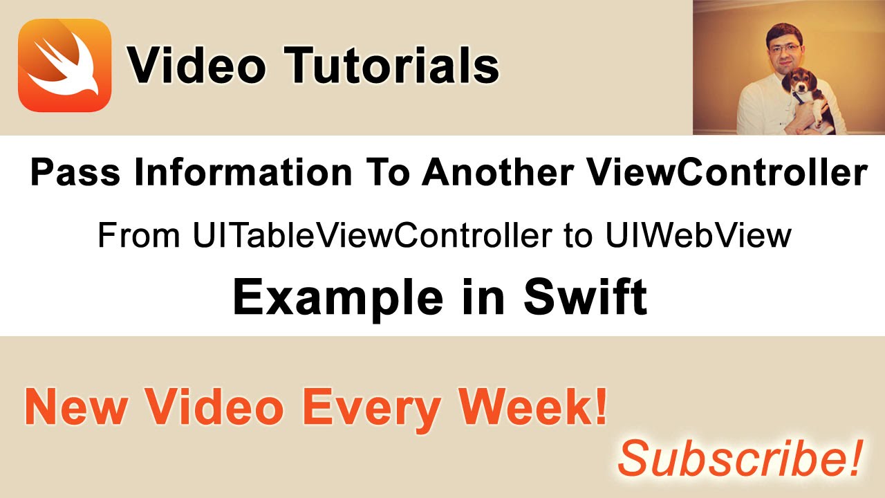 Swift Pass Information From One Viewcontroller To Another Youtube 0489