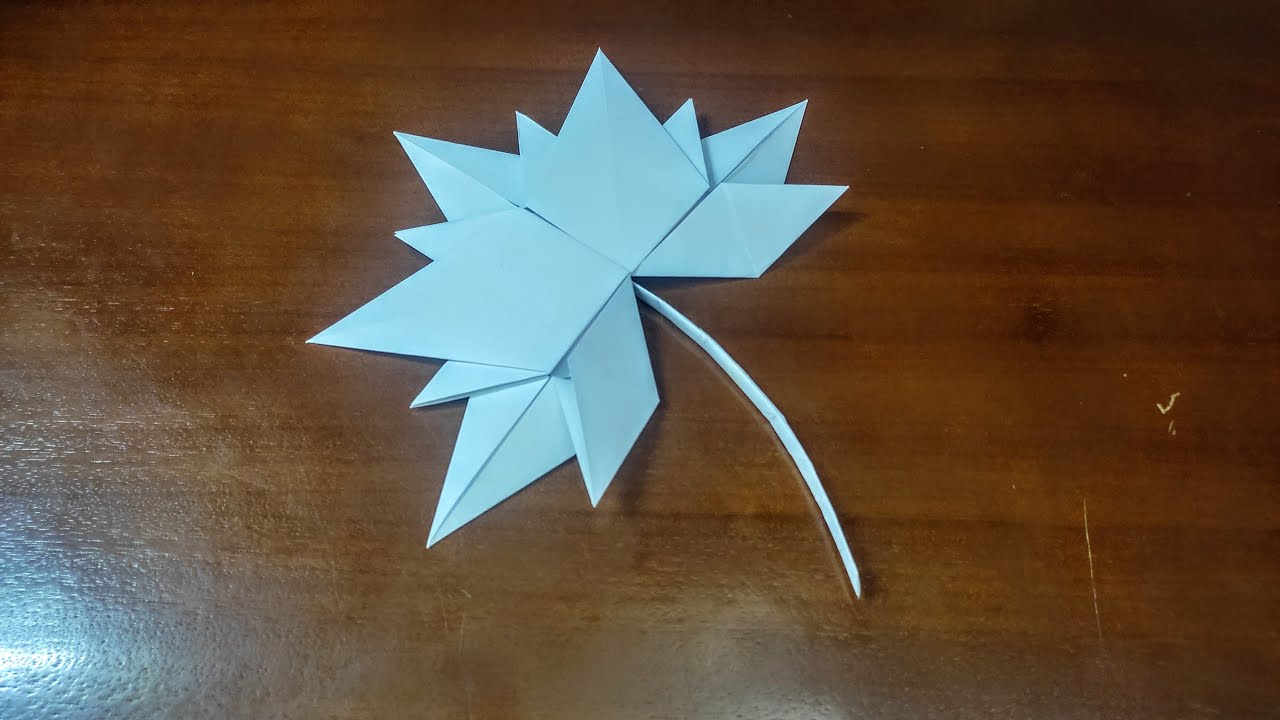 Origami Maple Leaf Easy - How To Make a paper Maple Leaf Easy - Easy ...