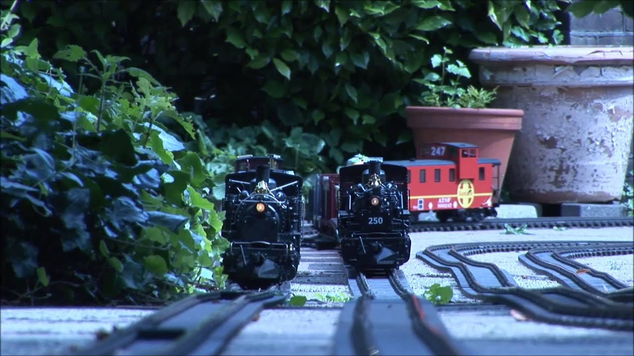 2013 LGB Uintah & Sumpter Valley Mallet "race" - YouTube