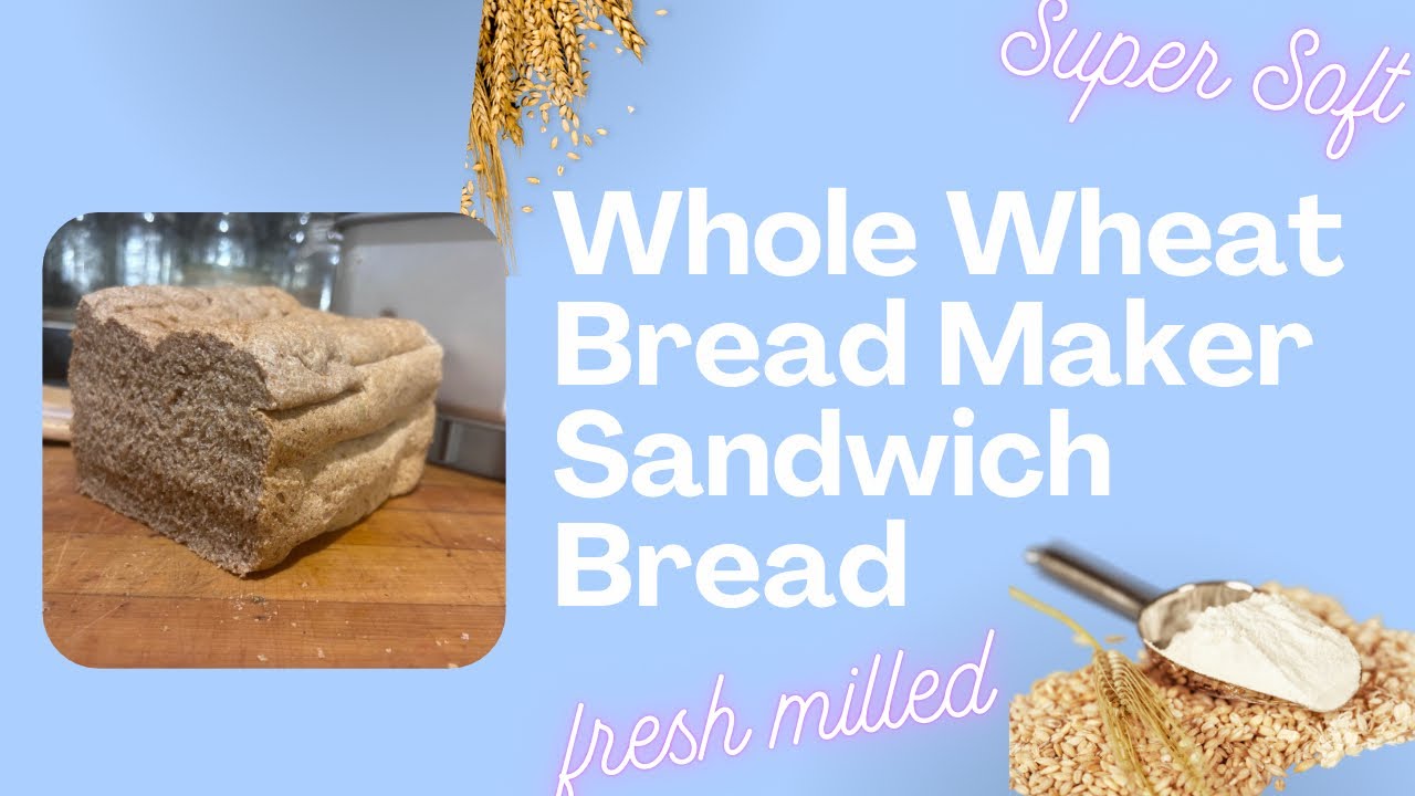 Super soft whole wheat sandwich bread machine recipe #shorts - YouTube