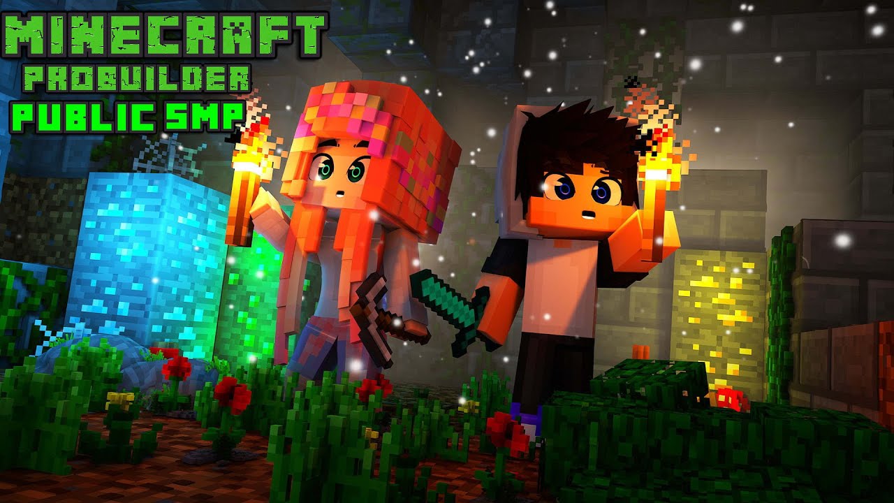 Minecraft Public Smp ProBuilder Pocket and Java #liveinsaan - YouTube