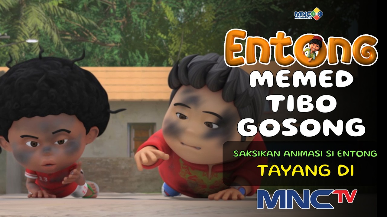 KESERUAN ANIMASI ENTONG - MEMED TIBO GOSONG - YouTube