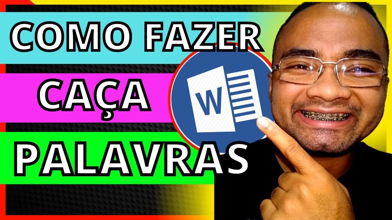 Como FAZER CAÇA PALAVRAS? Como FAZER CAÇA PALAVRAS No WORD? CAÇA ...