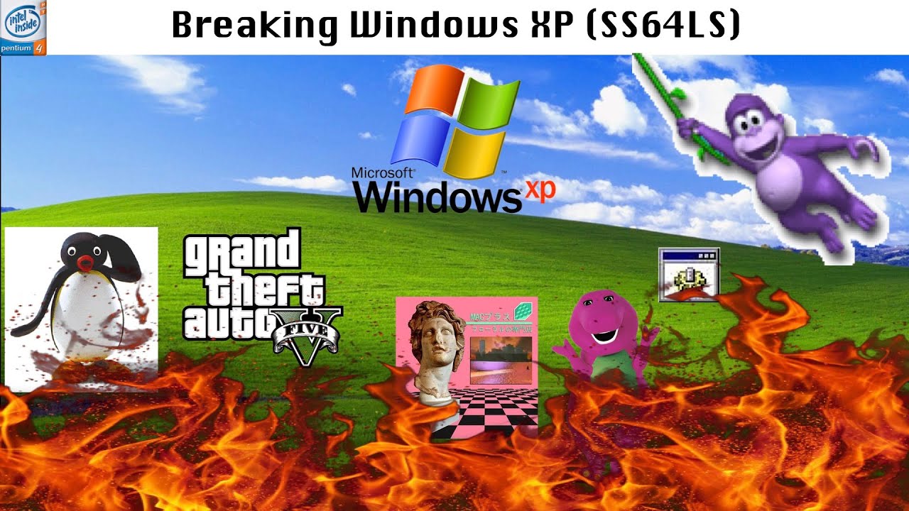 Breaking Windows XP (Windows XP Destruction) - YouTube