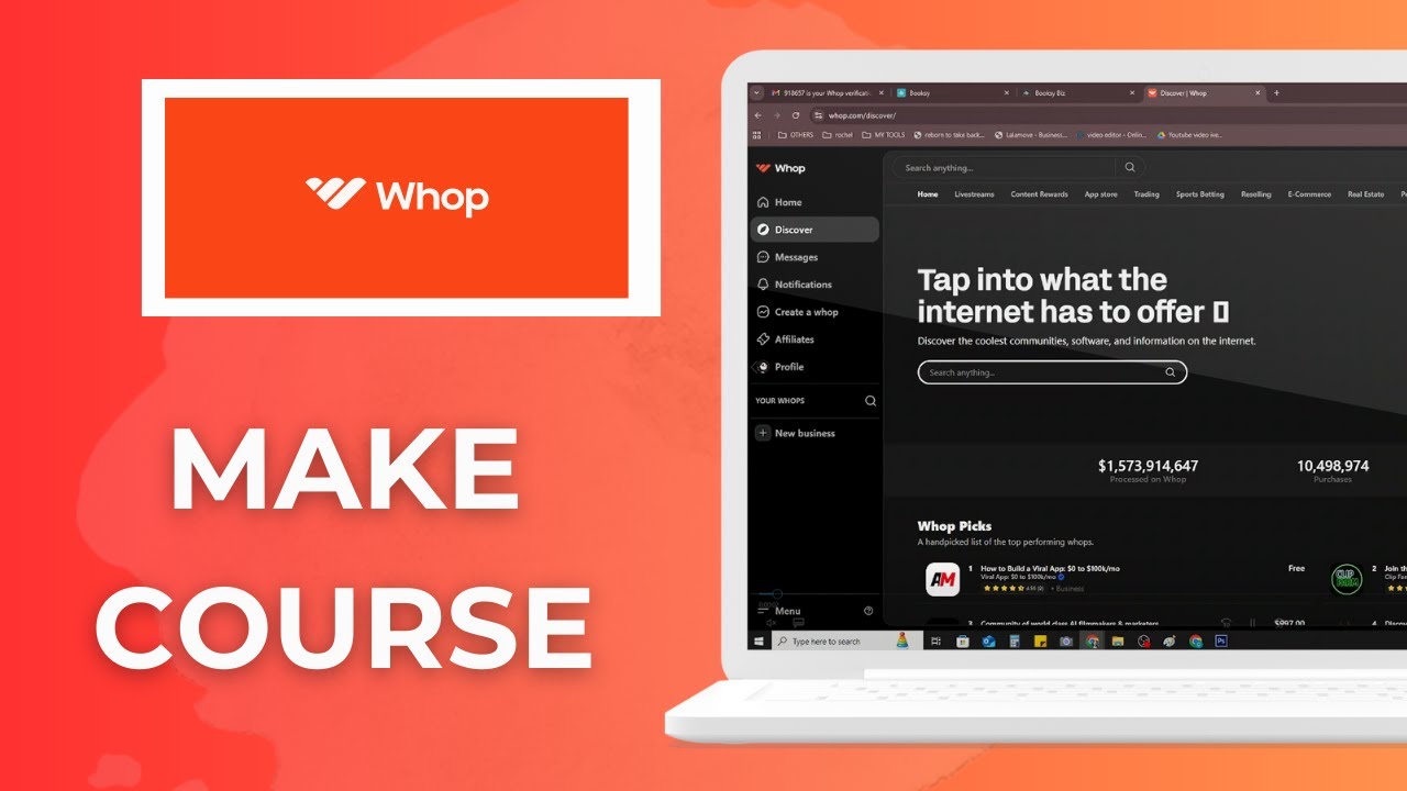 How To Make A Course On Whop 🔴 - YouTube