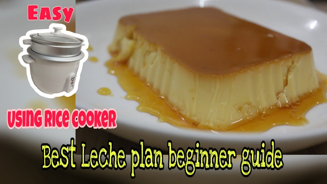 Leche plan with cheese using Rice cooker without Llanera - YouTube