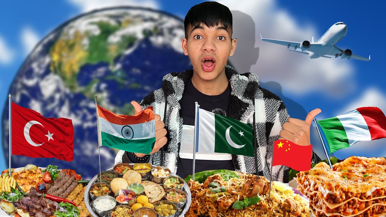 Eating Different Foods From Around The World 😋🌏 - YouTube