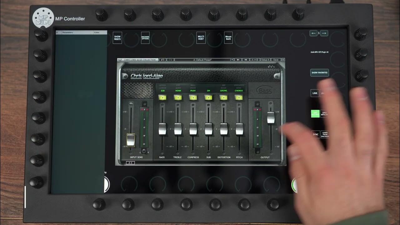Mapping parameters of plugins to the MP Controller - YouTube