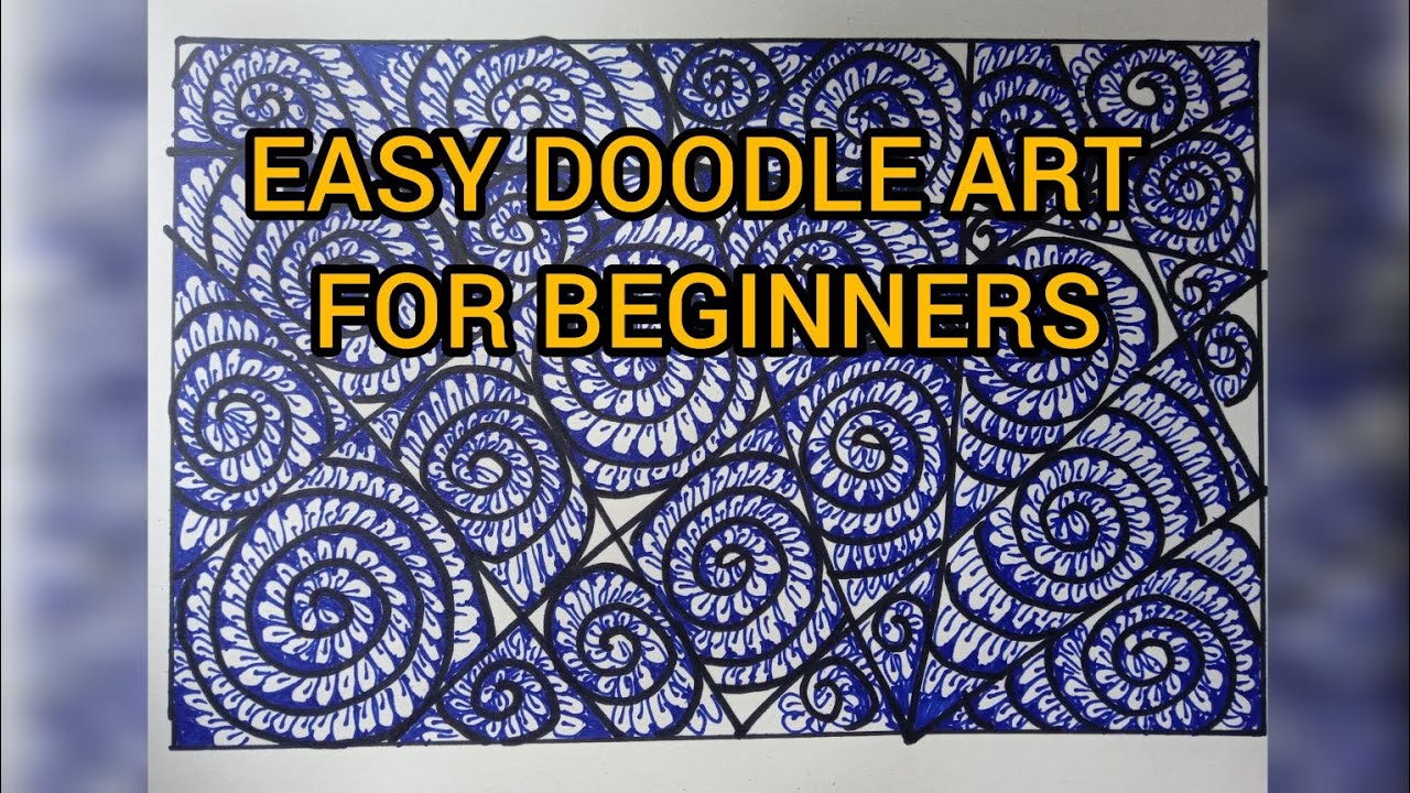 Easy doodle art for beginners/sketch/calm your mind - YouTube