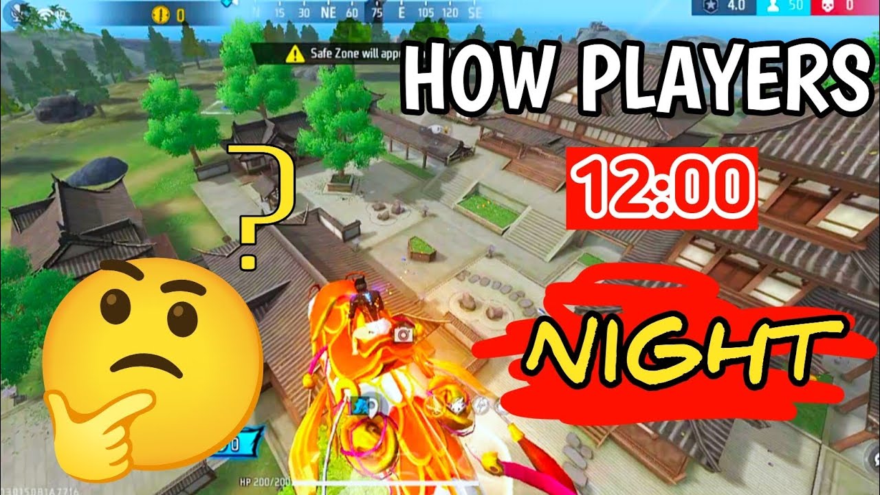HOW PLAYERS 12:00 NIGHT 🤔🤣 #freefire #brranktips - YouTube