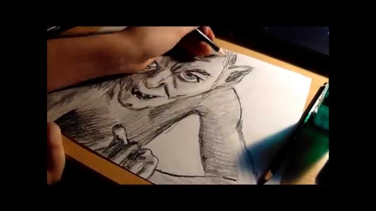 Drawing Gollum - YouTube