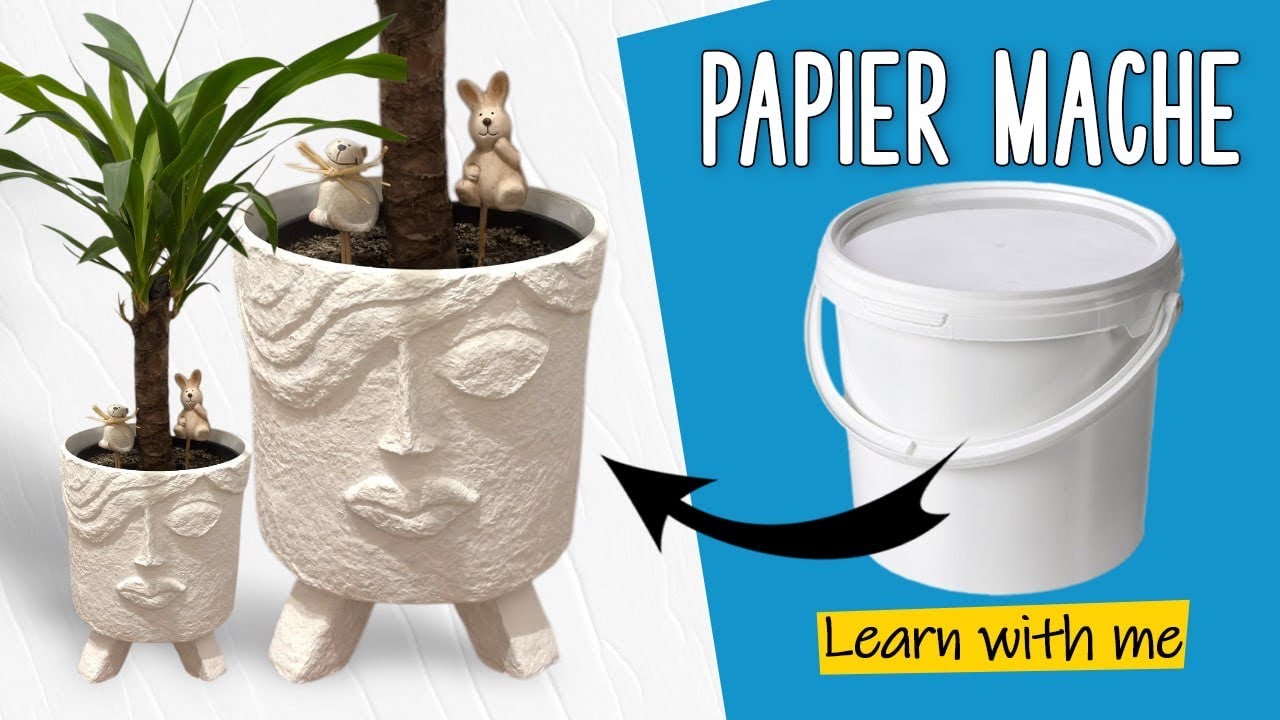 Turn Trash into Art | learn with me papier mache - YouTube