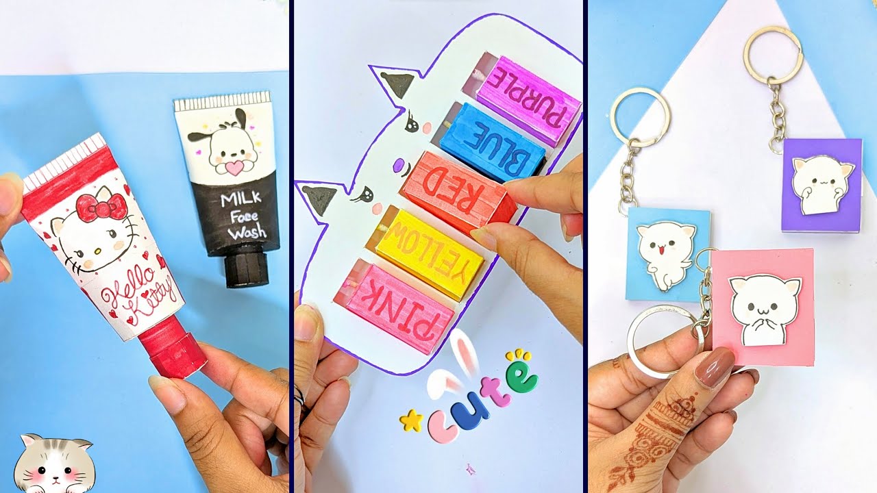 3 Easy Cute DIY Ideas | DIY Cute Highlighter ART | How To Make a ...