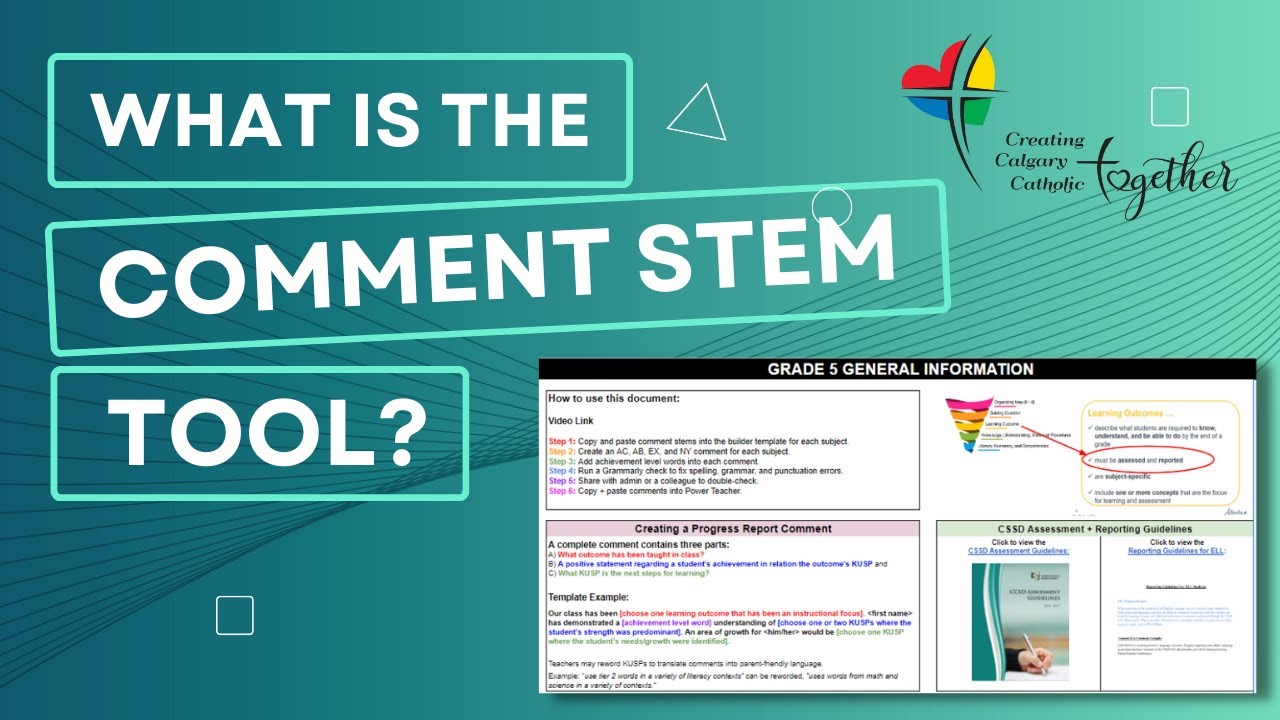 What is the Comment Stem Bank Tool? - YouTube