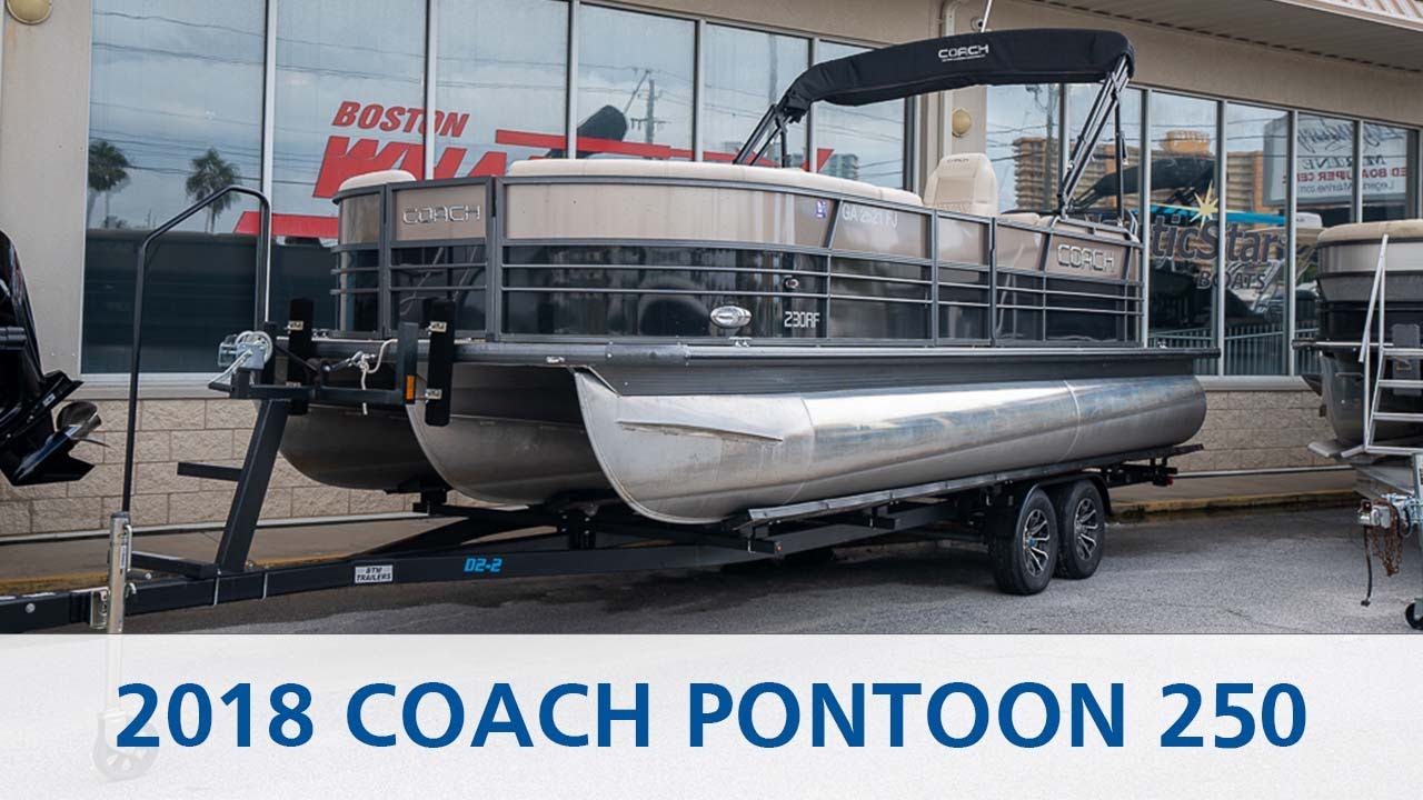 2018 Coach Pontoons 250 | MarineMax Panama City Beach, FL - YouTube