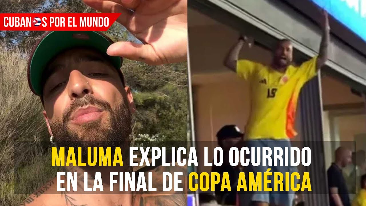 Maluma explica lo ocurrido en la final de Copa América - YouTube