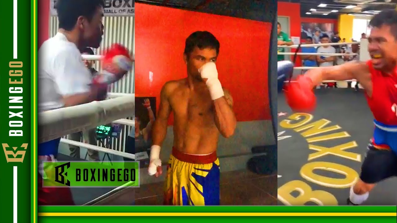 MANNY PACQUIAO CUT! In Shape NOW! Speed & POWER too much for KEITH ...