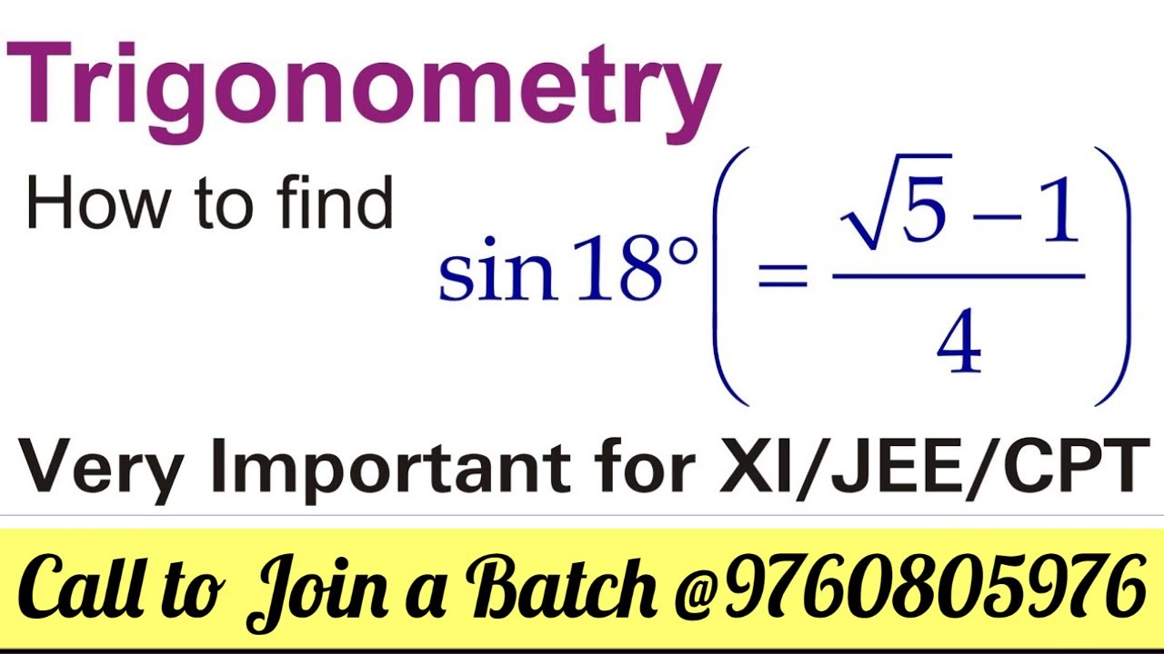 Trigonometry Important Question for NDA/IIT Mains/11th || Class 11 CBSE ...