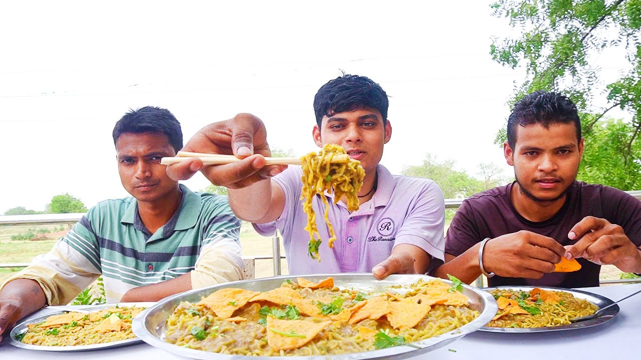 Butter Masala Maggi Eating Challenge | Maggi Noodles Deep In Masala ...