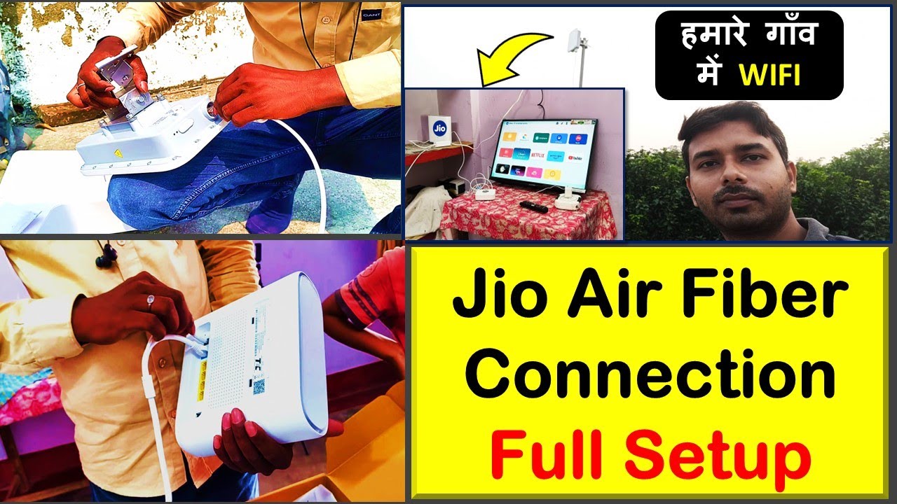 Jio Air fiber Full Installation process || Jio setup box.. Booking ...