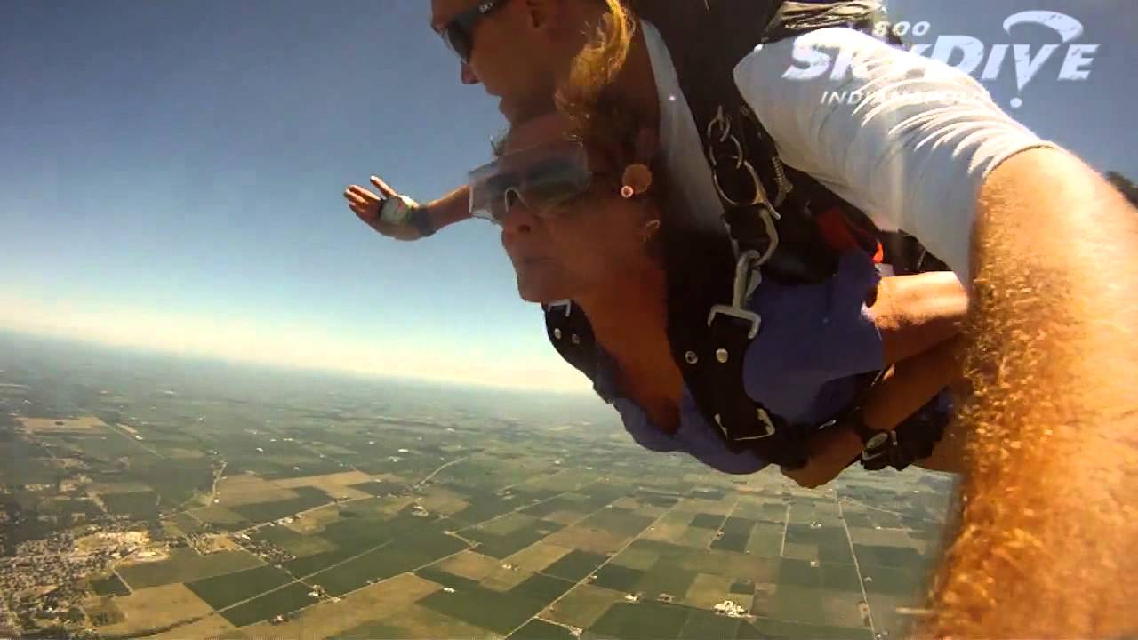 Debbie Lowry's Tandem skydive! - YouTube