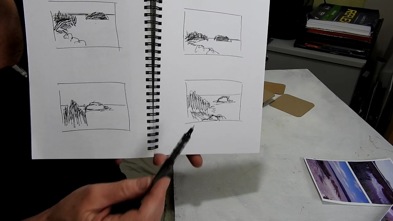 Using Thumbnail Sketches - Pastel painting course 28 - YouTube