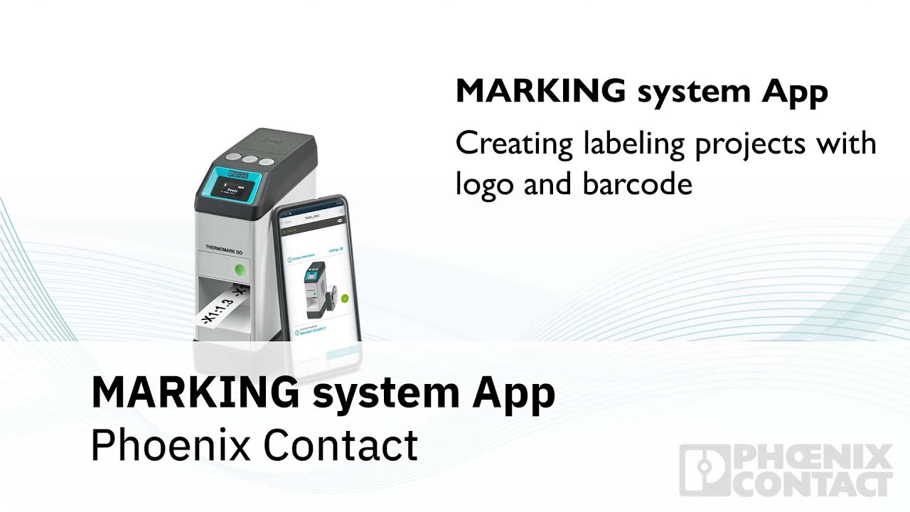 MARKING system app - Creating labeling projects with logo and barcode ...