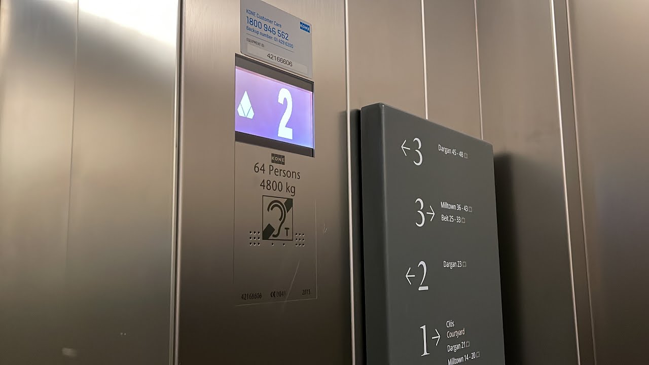 Ginormous KONE TranSys lift at the National Gallery of Ireland - YouTube