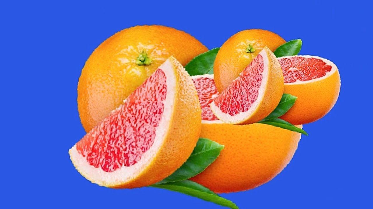 rotating Grapefruit green screen/green screen Grape+fruit ANIMATION /3D ...