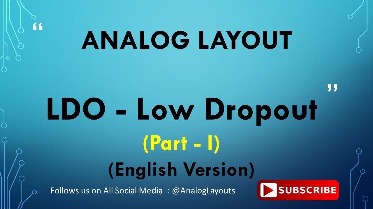 LDO - Low Dropout Regulator (Part - I) - YouTube