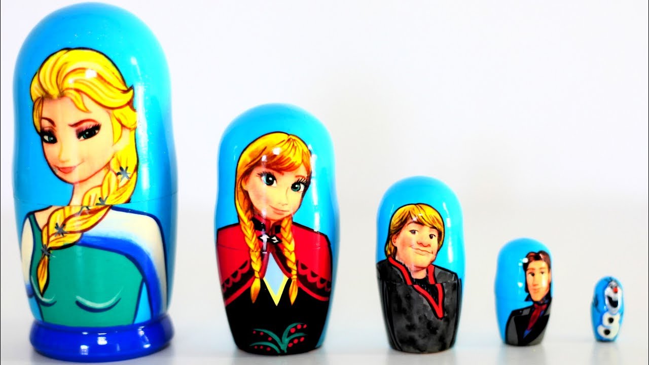 Disney Frozen Matrusckha Stacking Cups Nesting Toys - YouTube