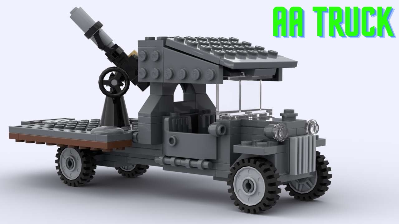 How to make WWI Ford AA Truck out of LEGO | LEGOsaur - YouTube