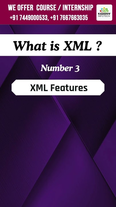 What Is XML | Learn XML For Beginners | XML Explained | kaashiv Venkat #xml #shorts #trending ...