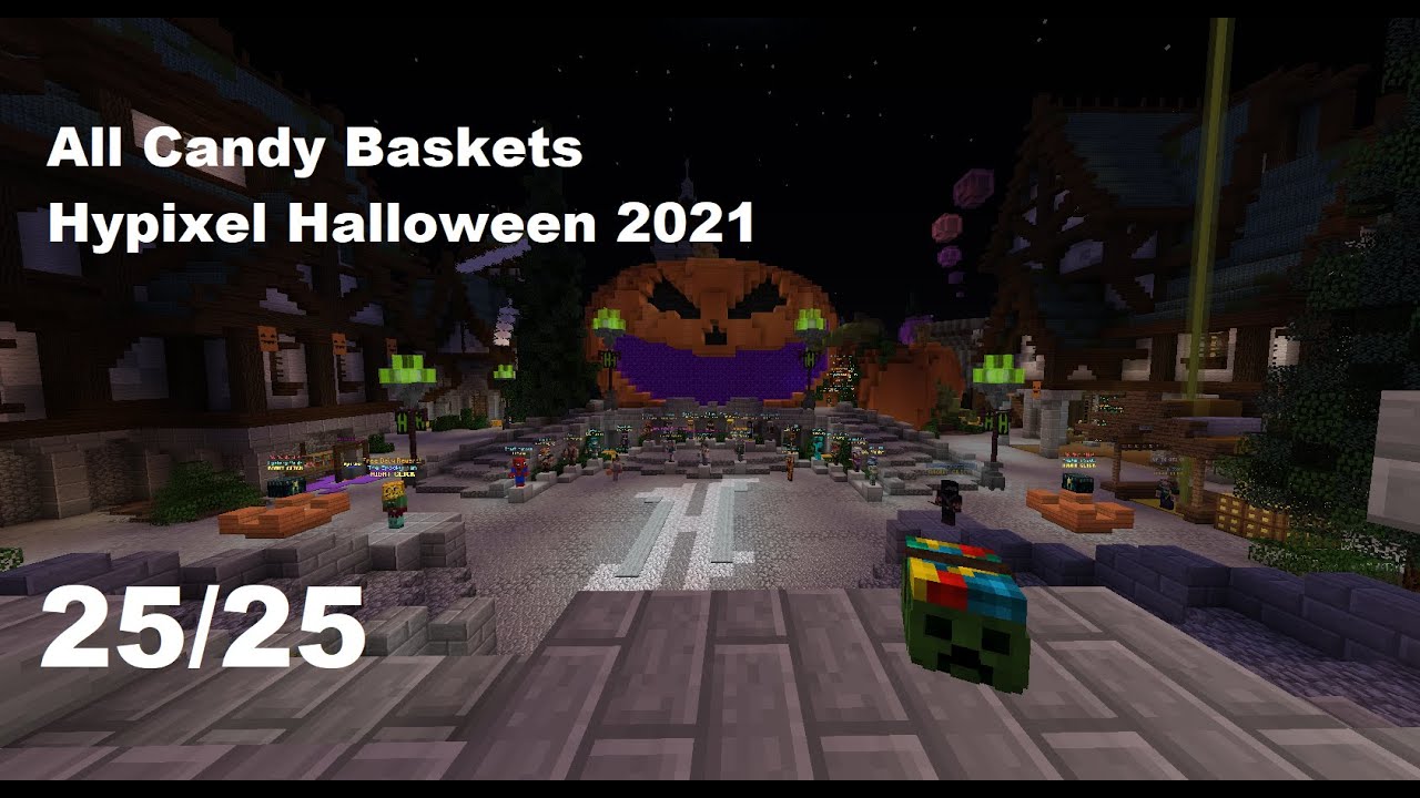 All Hypixel Halloween Basket Locations 2021 [25/25] - YouTube