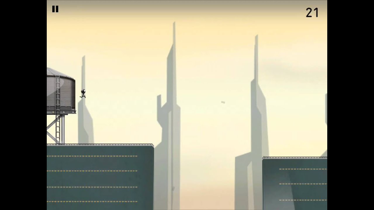 [Stickman Roof Runner] Roof runner gameplay - YouTube