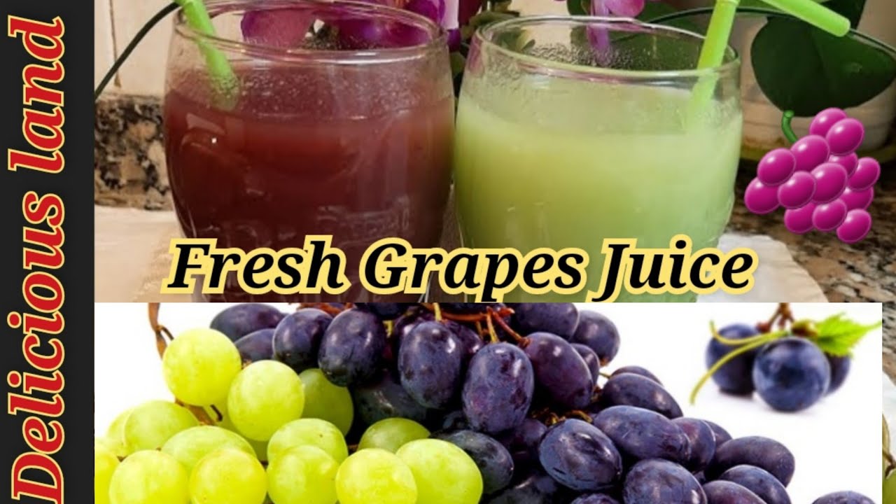 Fresh grapes juice/bazar jesa mazydar fresh juice/healthy and ...
