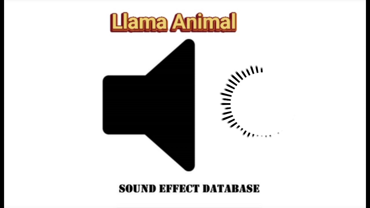 Llama Animal Sound Effect - YouTube