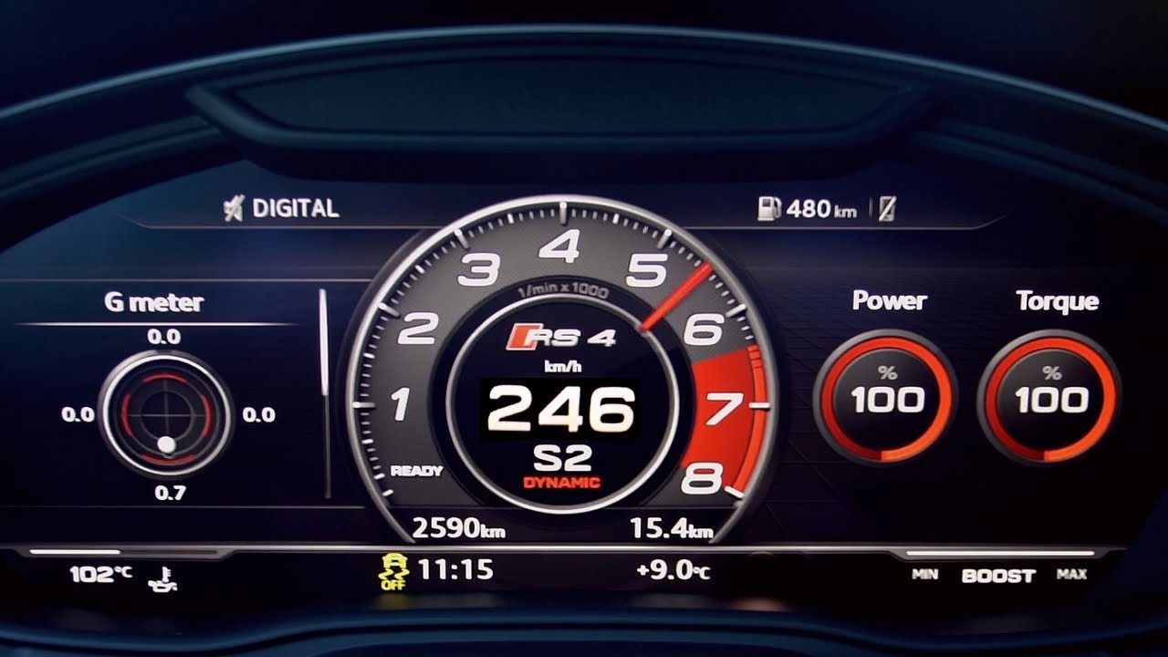 NEW Audi RS4 2.9 BiTurbo B9 Acceleration & Sound - YouTube