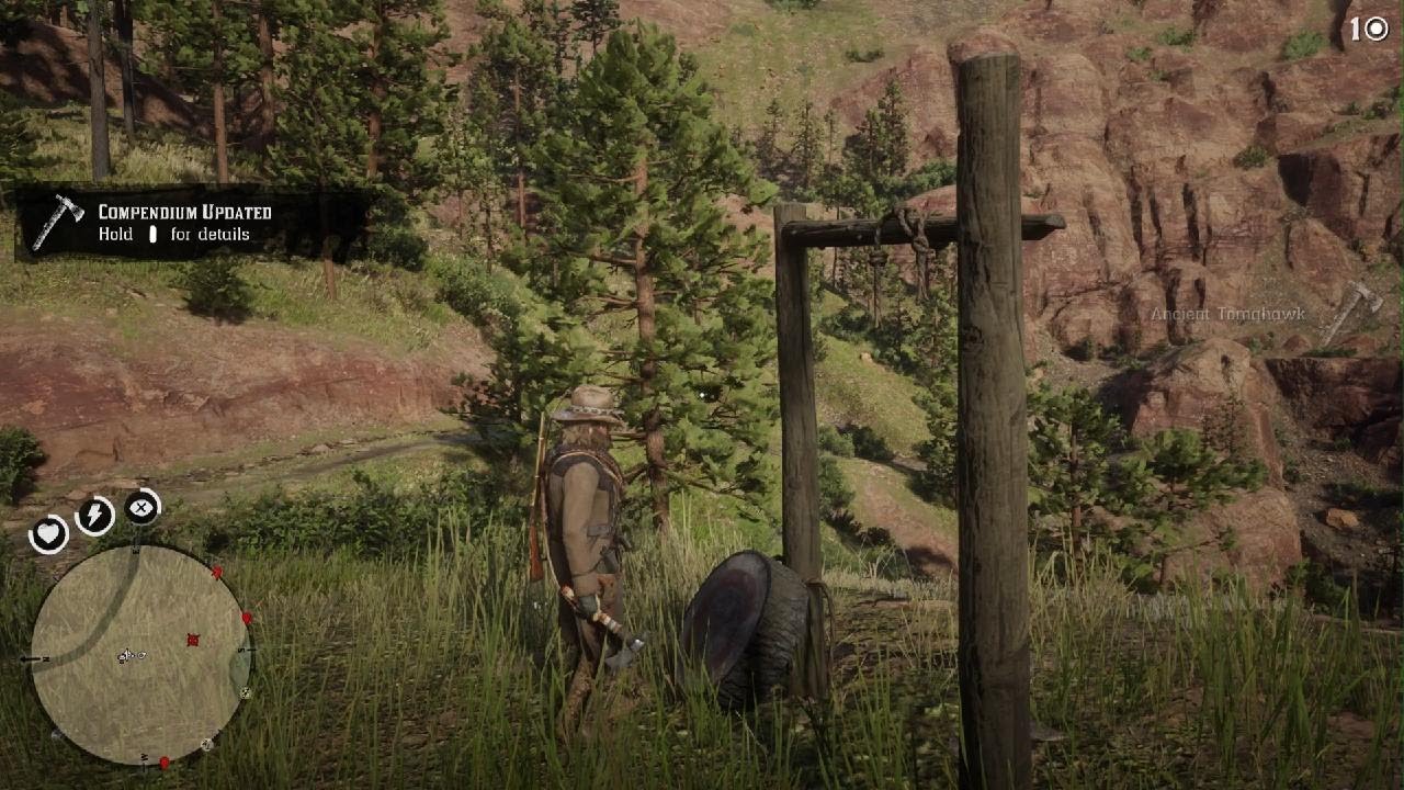 Red Dead Redemption 2 Ancient Tomahawk Location - YouTube