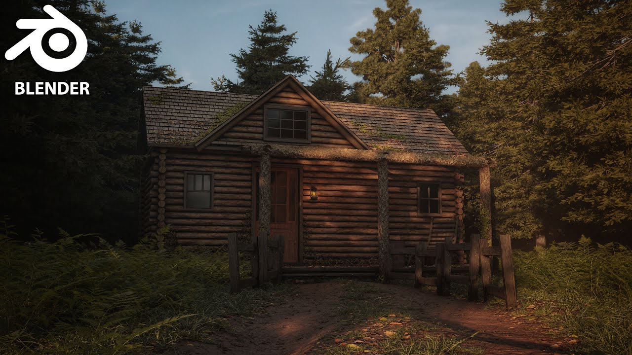 Making a Realistic Log house - Blender - Timelapse - YouTube
