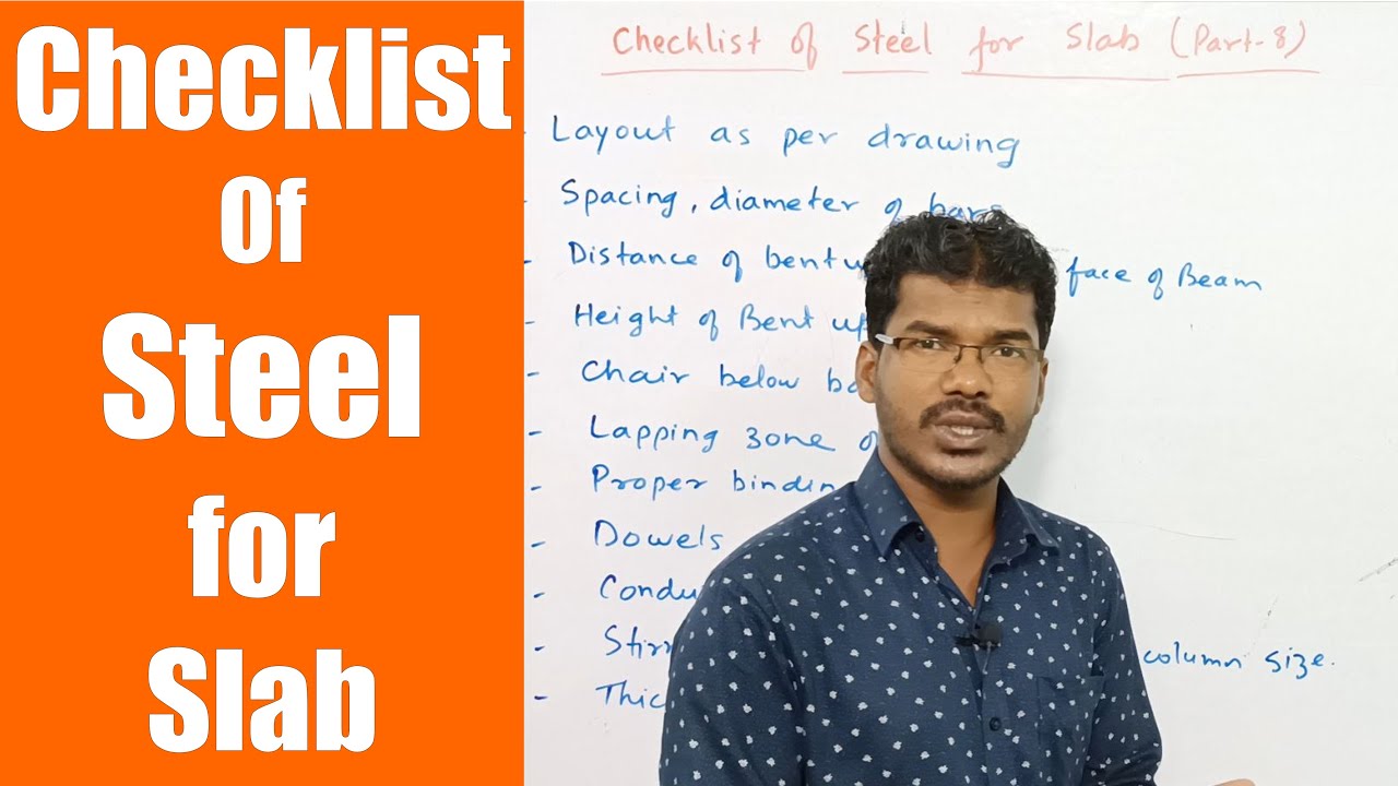 Checklist of Steel for Slab (Part- 8) - YouTube