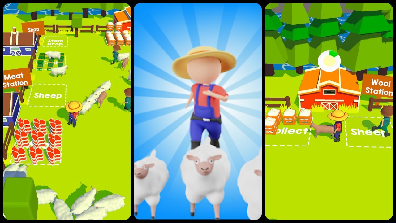 Wool Rush: Idle Farming Mobile Game | Gameplay Android & Apk - YouTube