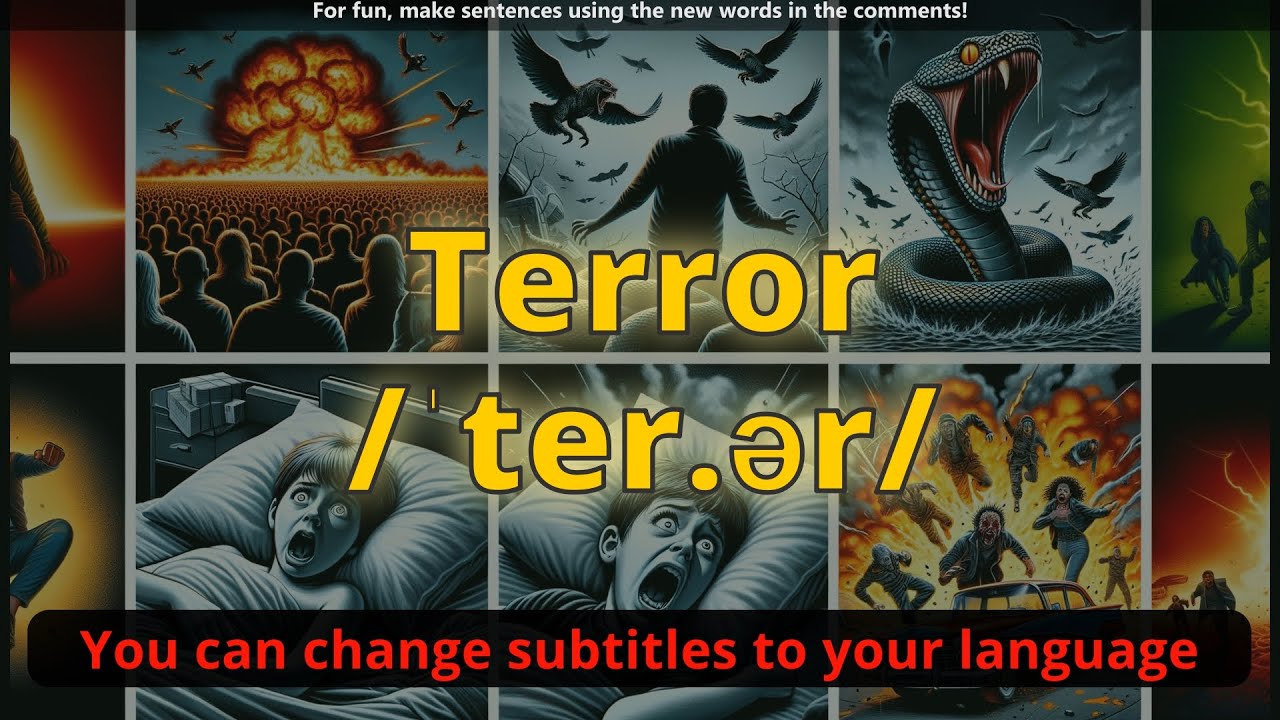 Terror meaning with 5 examples - YouTube