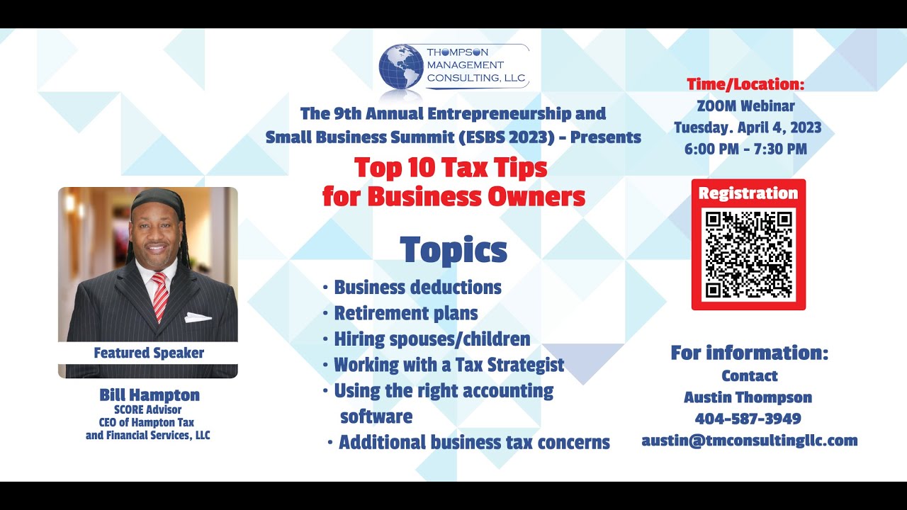 Top 10 Tax Tips for Business Owners 4 4 2023 - YouTube