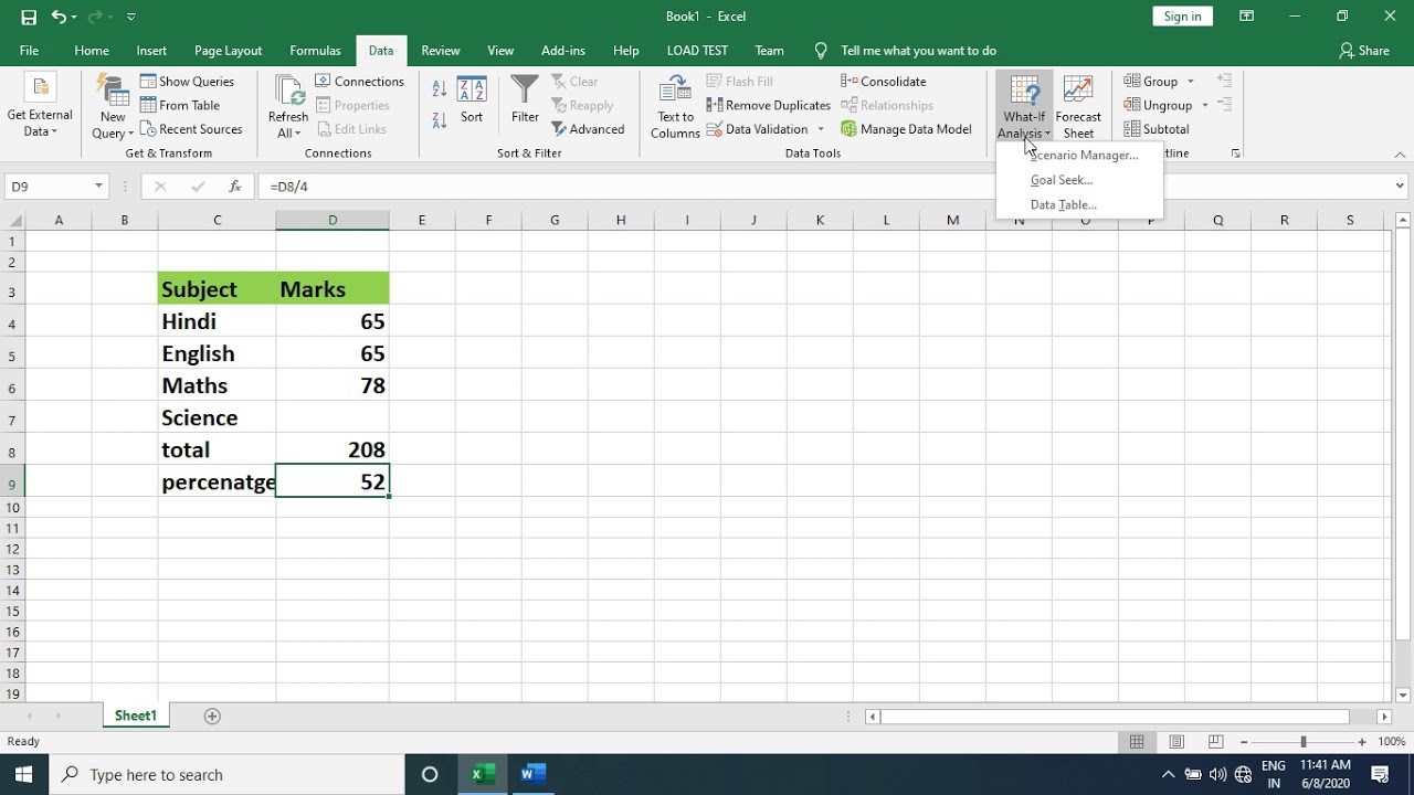 Microsoft Excel Goal Seek Class 16 - YouTube